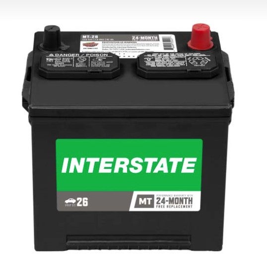 MT-26 Interstate Batteries 12-Volt 525CCA 85RC 655CA Automotive Battery ...